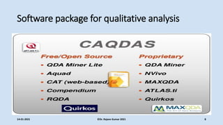 Qualitative data analysis part 1-theoretical understanding | PPT