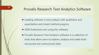 Qualitative data analysis software's By Iqbal Rana | PPTX