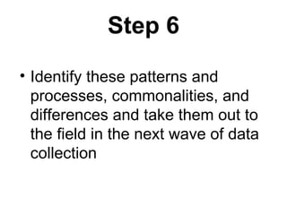 Qualitative Data Analysis (Steps) | PPT