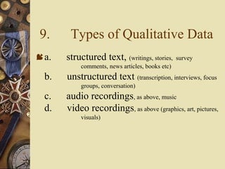 Qualitative data analysis | PPT