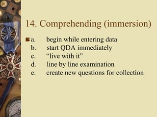 Qualitative data analysis | PPT