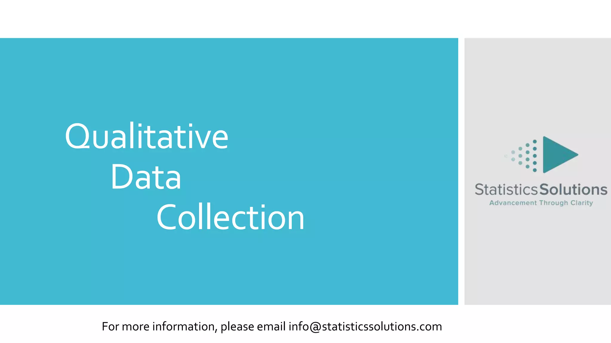 Qualitative Data Collection | PPT