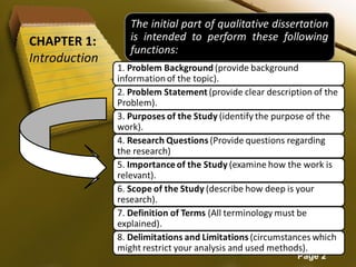 Qualitative dissertation outline | PPT