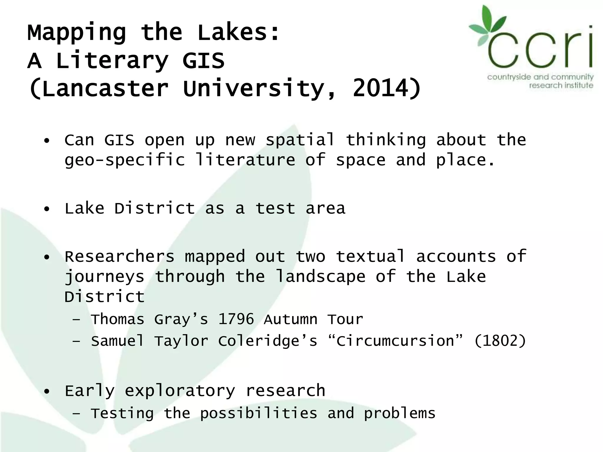 Qualitative GIS by Rob Berry @rural_gis | PPTX