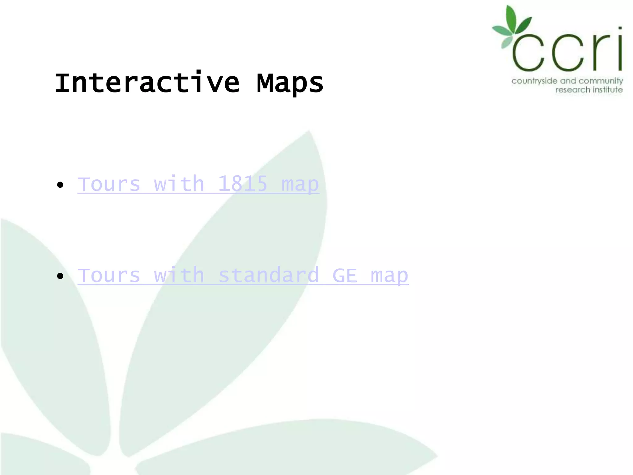 Qualitative GIS by Rob Berry @rural_gis | PPTX