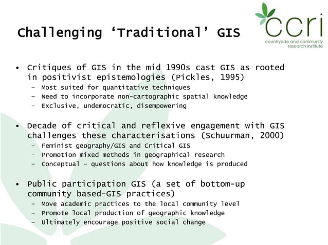 Qualitative GIS by Rob Berry @rural_gis | PPT