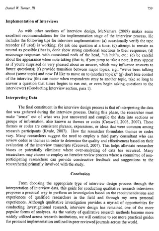 Qualitative interview design | PDF