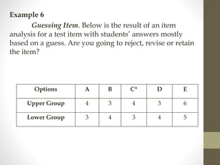 Qualitative item analysis | PPTX