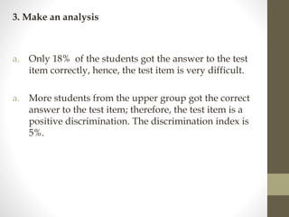 Qualitative item analysis | PPTX