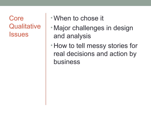 Messy Research: How to Make Qualitative Data Quantifiable and Make ...
