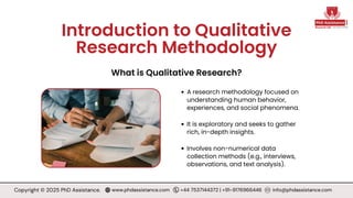 Professional PhD Qualitative Research Design & Methodology Services | PDF