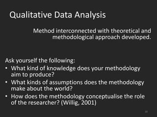 Qualitative methods in audience analysis | PPTX