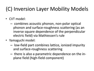 Qualitative model of transport | PPT