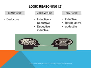 Qualitative quantitative mixed method 2018 | PPT