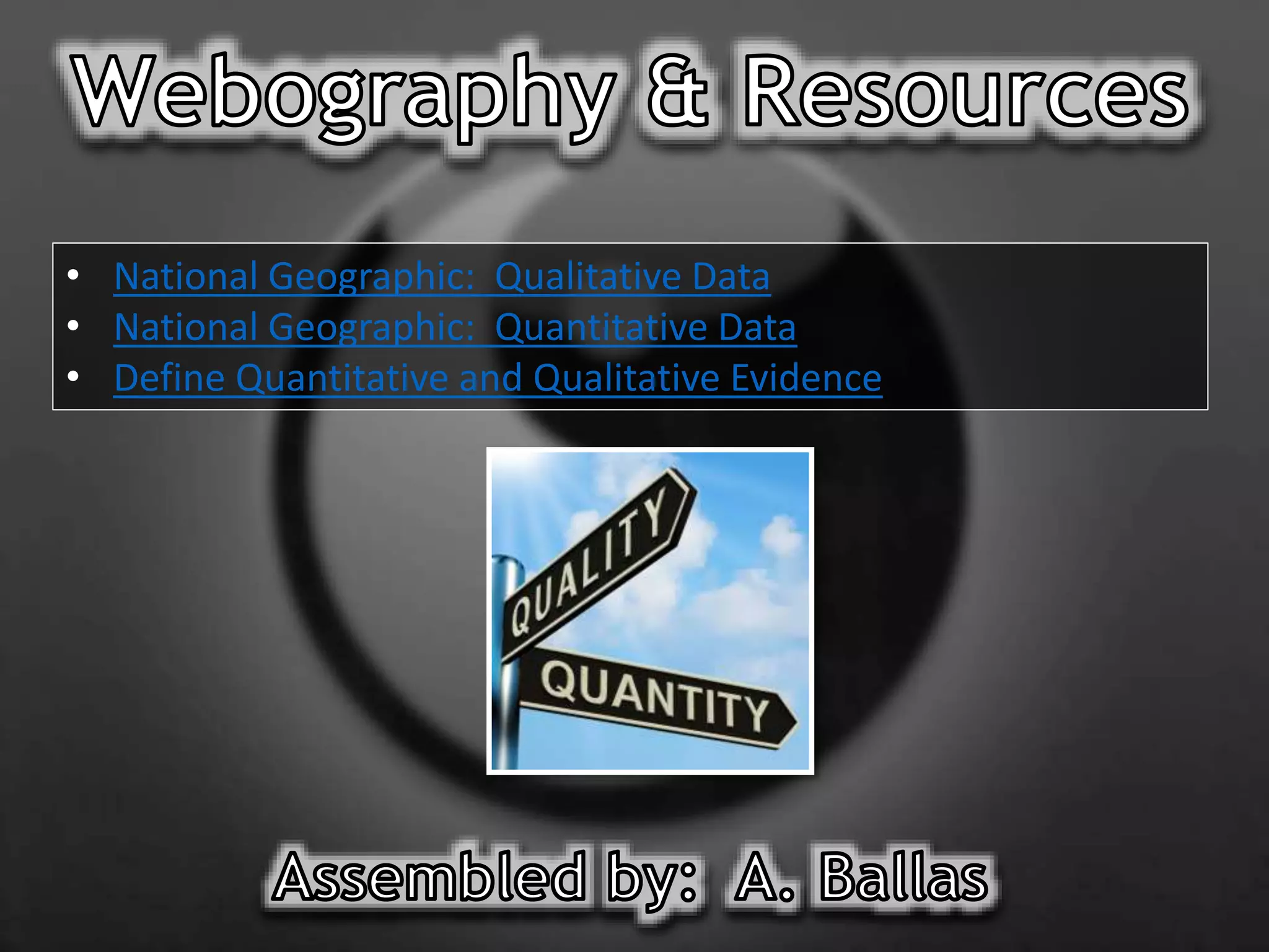Qualitative, Quantitative (PowerPoint) | PPSX