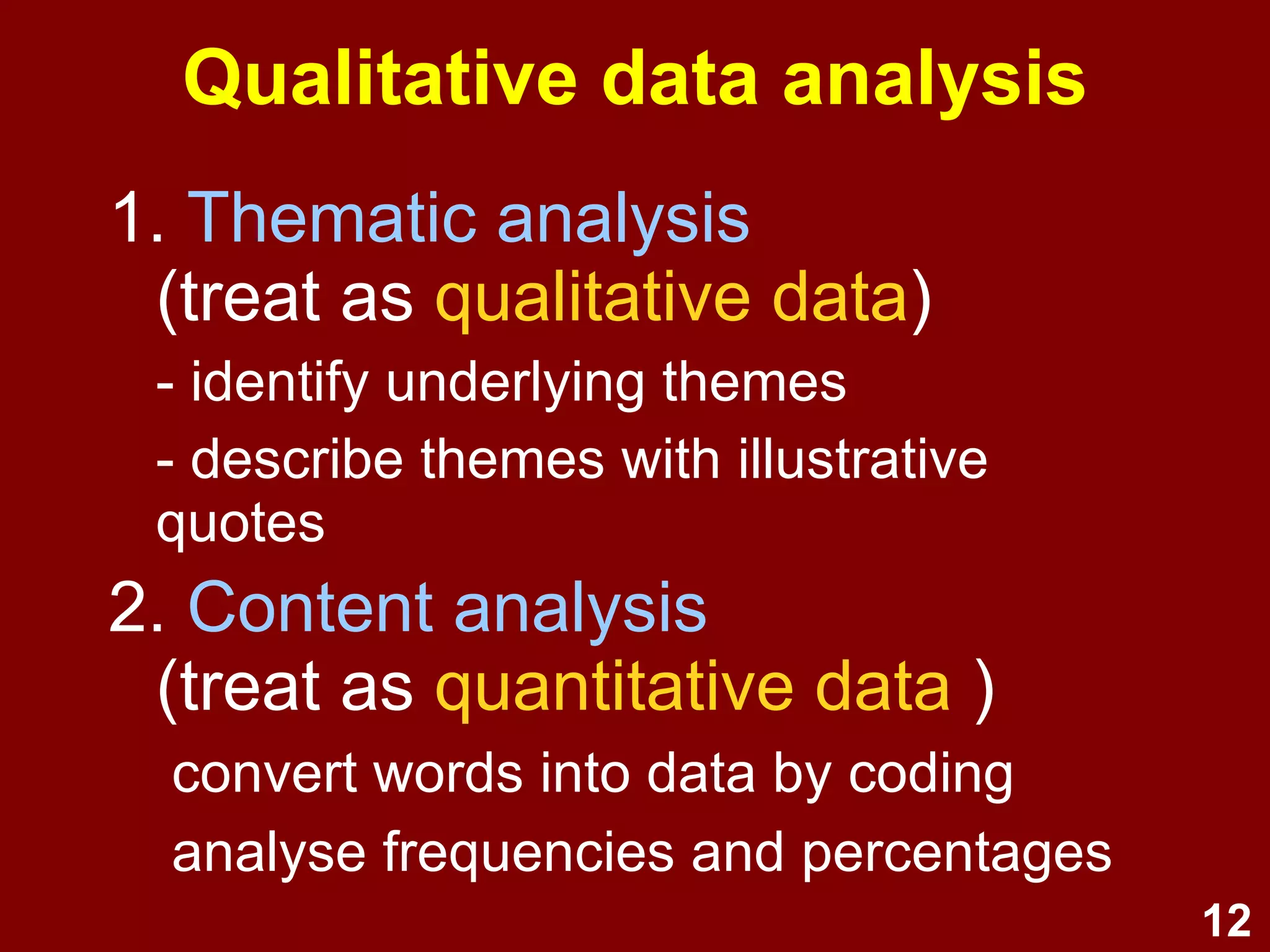 Qualitative research, lab report overview, and review of lectures 1 to ...
