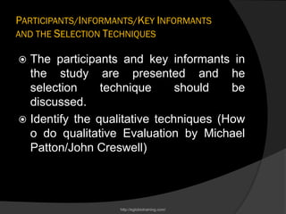 Guidelines to Qualitative Researches | PDF