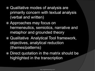 Guidelines to Qualitative Researches | PDF