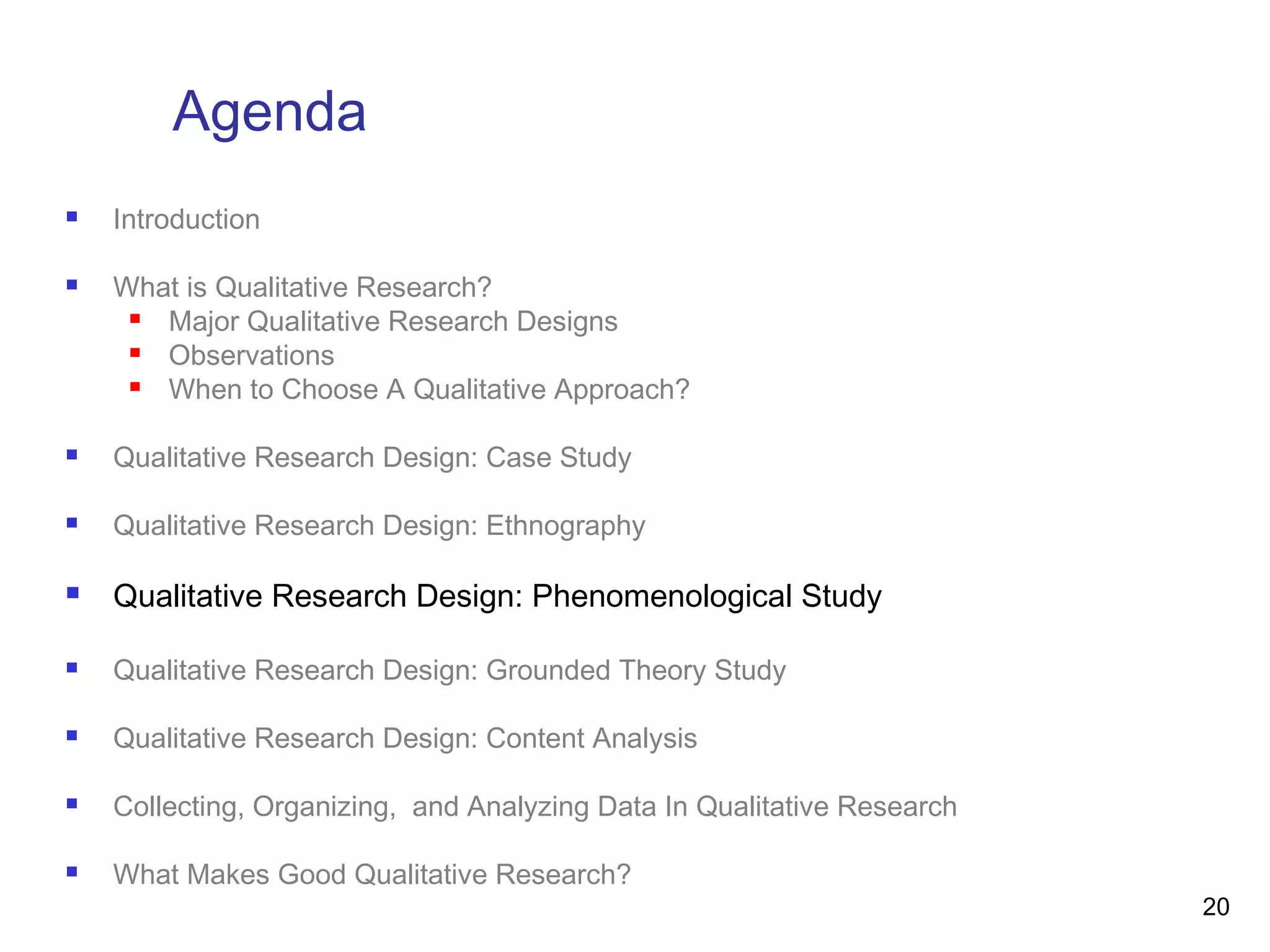 Qualitative research designs | PPT