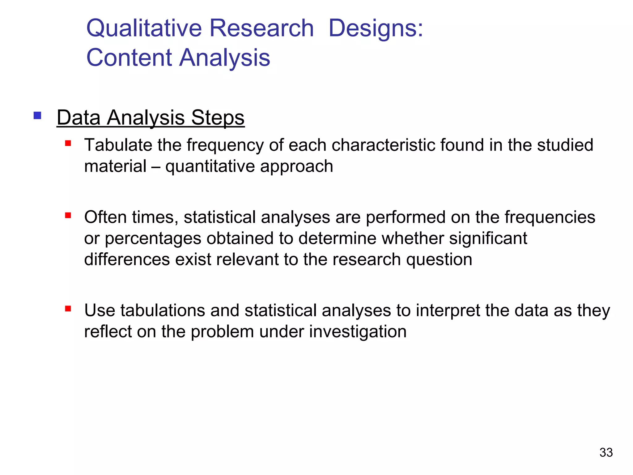 Qualitative research designs | PPT