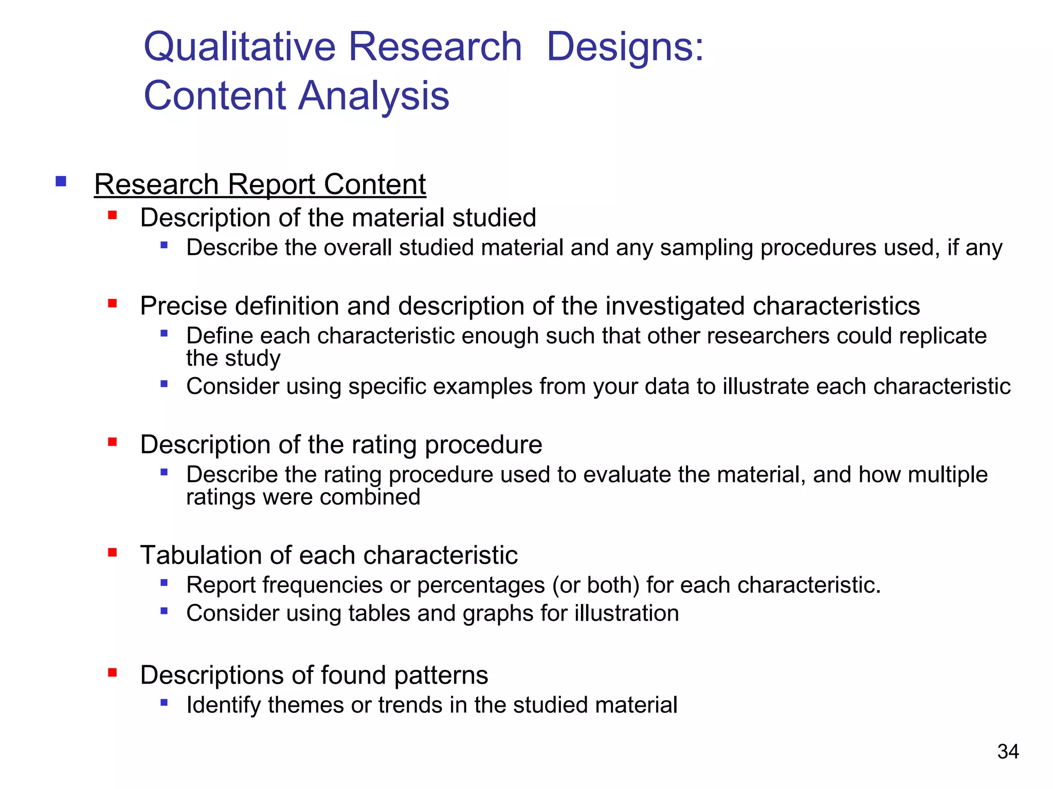 Qualitative research designs | PPT