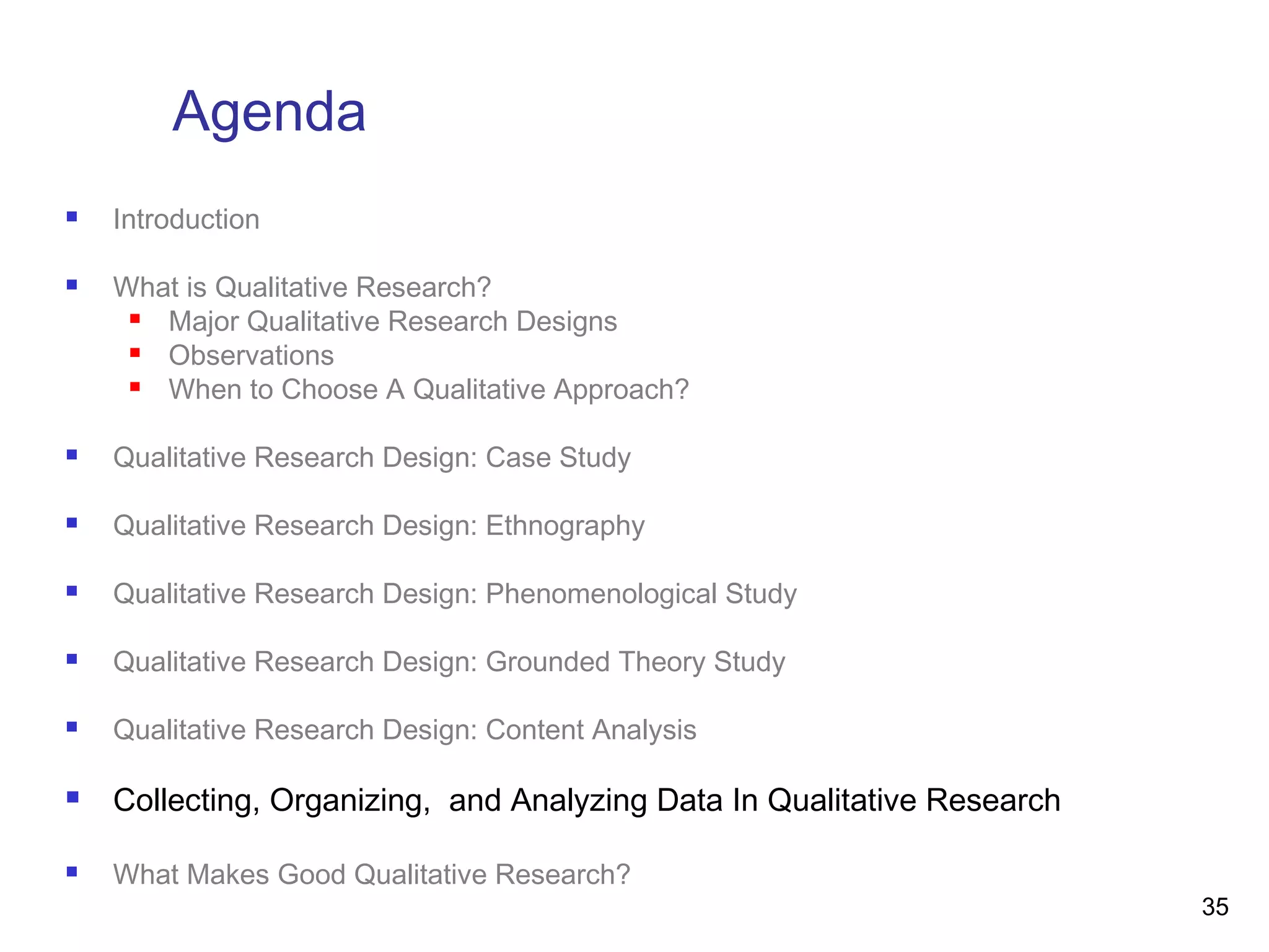 Qualitative research designs | PPT