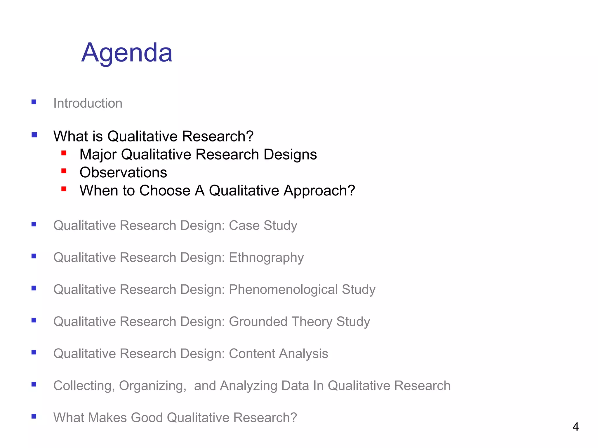 Qualitative research designs | PPT