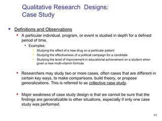 Qualitative research designs | PPT