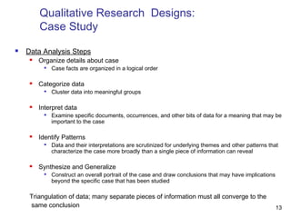 Qualitative research designs | PPT