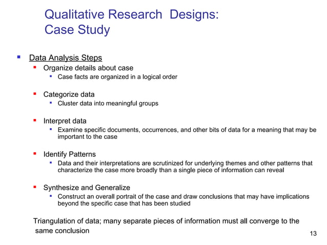 Qualitative research designs | PPT