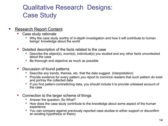 Qualitative research designs | PPT