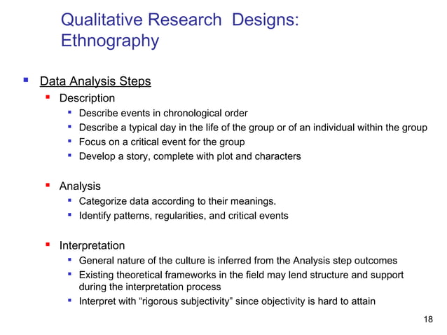 Qualitative research designs | PPT