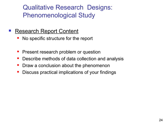 Qualitative research designs | PPT