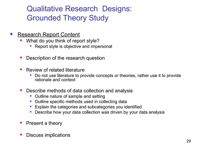 Qualitative research designs | PPT