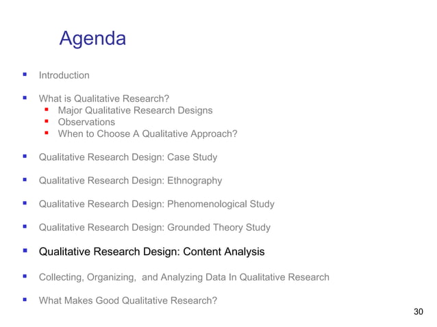 Qualitative research designs | PPT
