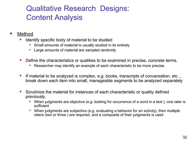 Qualitative research designs | PPT