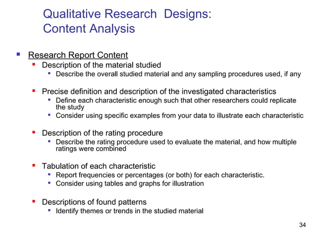 Qualitative research designs | PPT