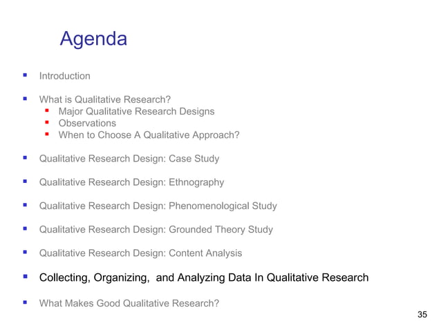 Qualitative research designs | PPT