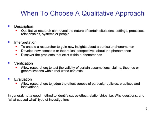 Qualitative research designs | PPT