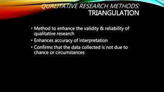 Qualitative research | PPTX