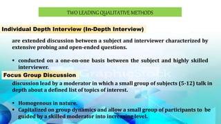 Qualitative Research | PPTX