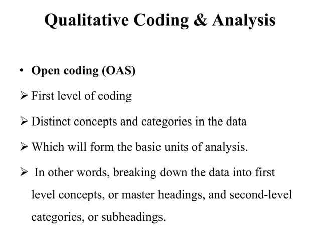 Qualitative research - type of data, analysis of qualitative data ...