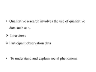 Qualitative research - type of data, analysis of qualitative data ...