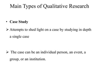 Qualitative research - type of data, analysis of qualitative data ...