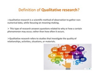 Qualitative research | PPT
