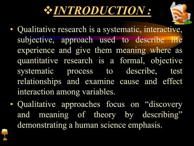 Qualitative research in Nursing | PPT