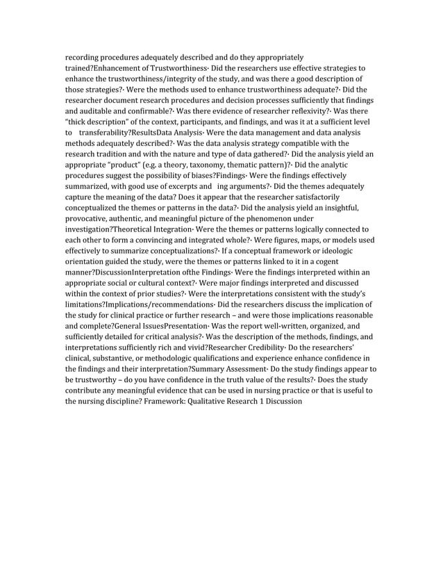 Qualitative Research 1 Discussion.docx