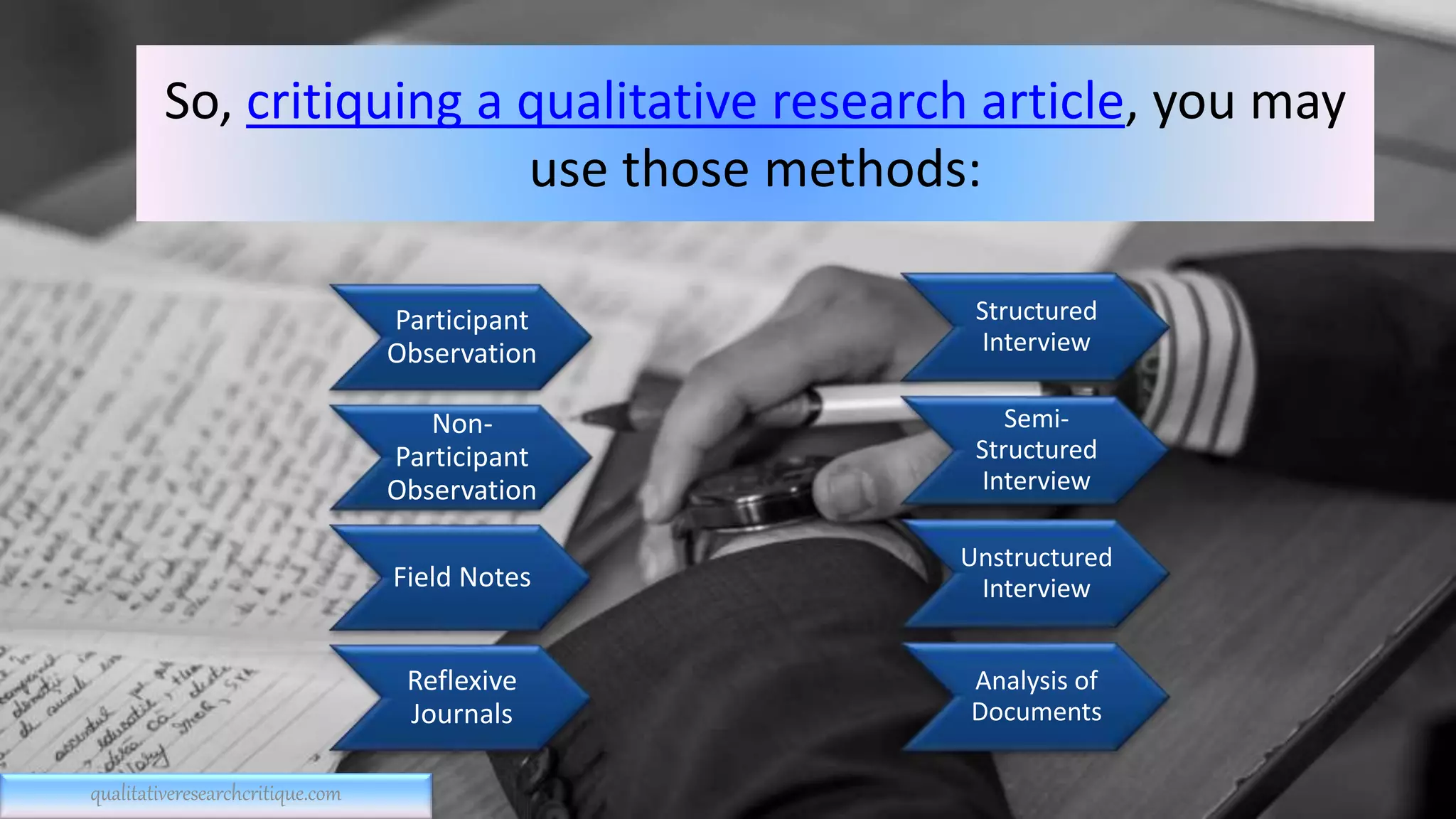 How to Critique Qualitative Research Articles | PPTX