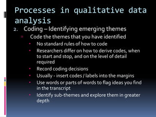 The Process of Qualitative Research Methods | PPT