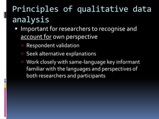 The Process of Qualitative Research Methods | PPT